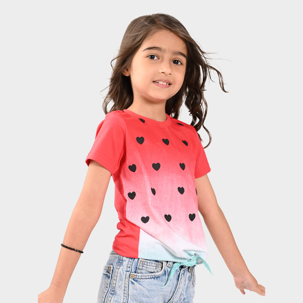 Girls Croped Printed Cotton Tshirt – BONKIDS
