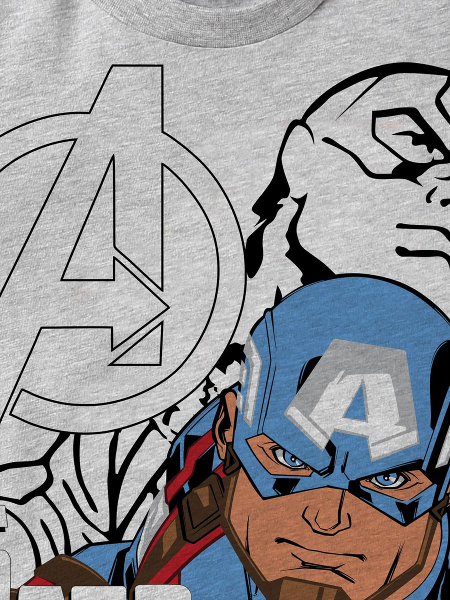 Captain America Grey Boys T-SHIRT – BONKIDS